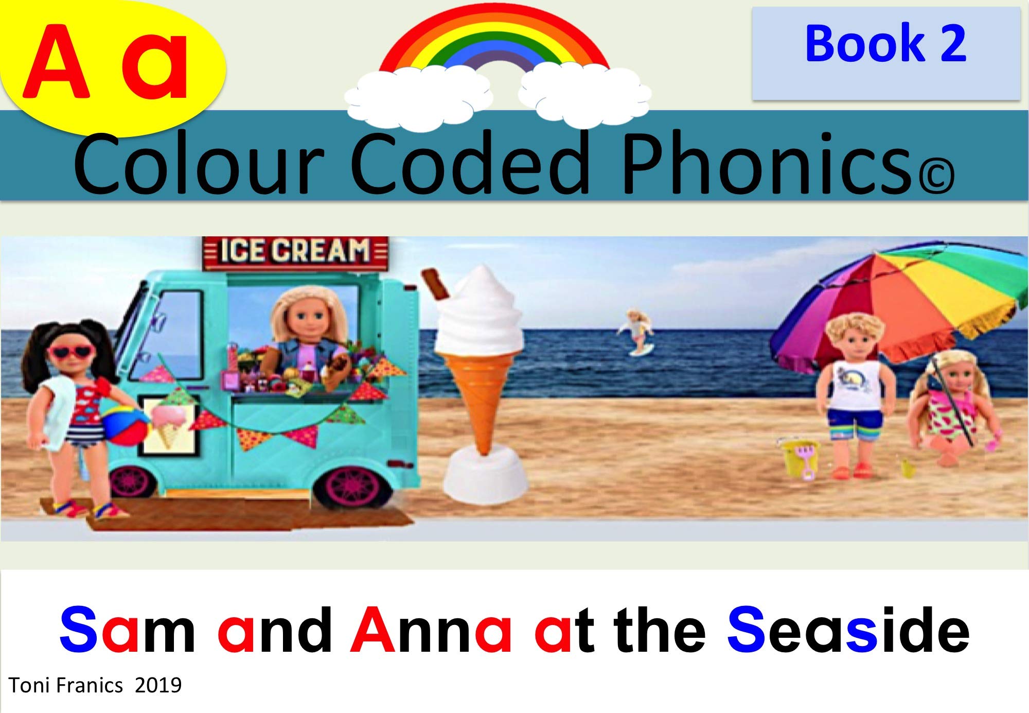 Colour Coded Phonics Book 2 Sam and Anna at the Seaside: Colour Coded ...