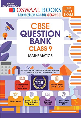 Oswaal CBSE Question Bank Class 9 Mathematics Book Chapterwise ...