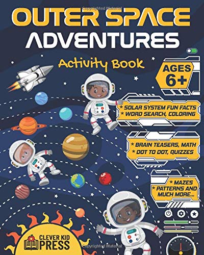 Outer Space Adventures Activity Book: Fun and educational Workbook for ...