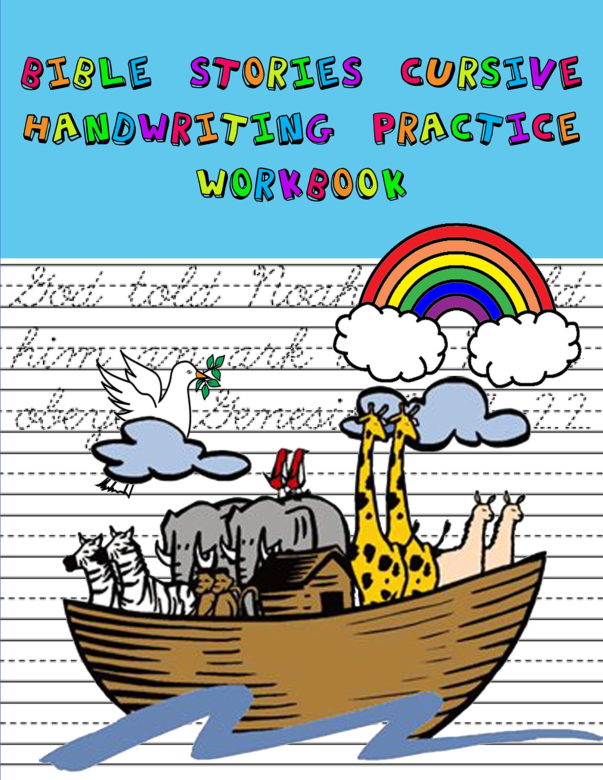 Bible Stories Cursive Handwriting Practice Workbook: Cursive ...