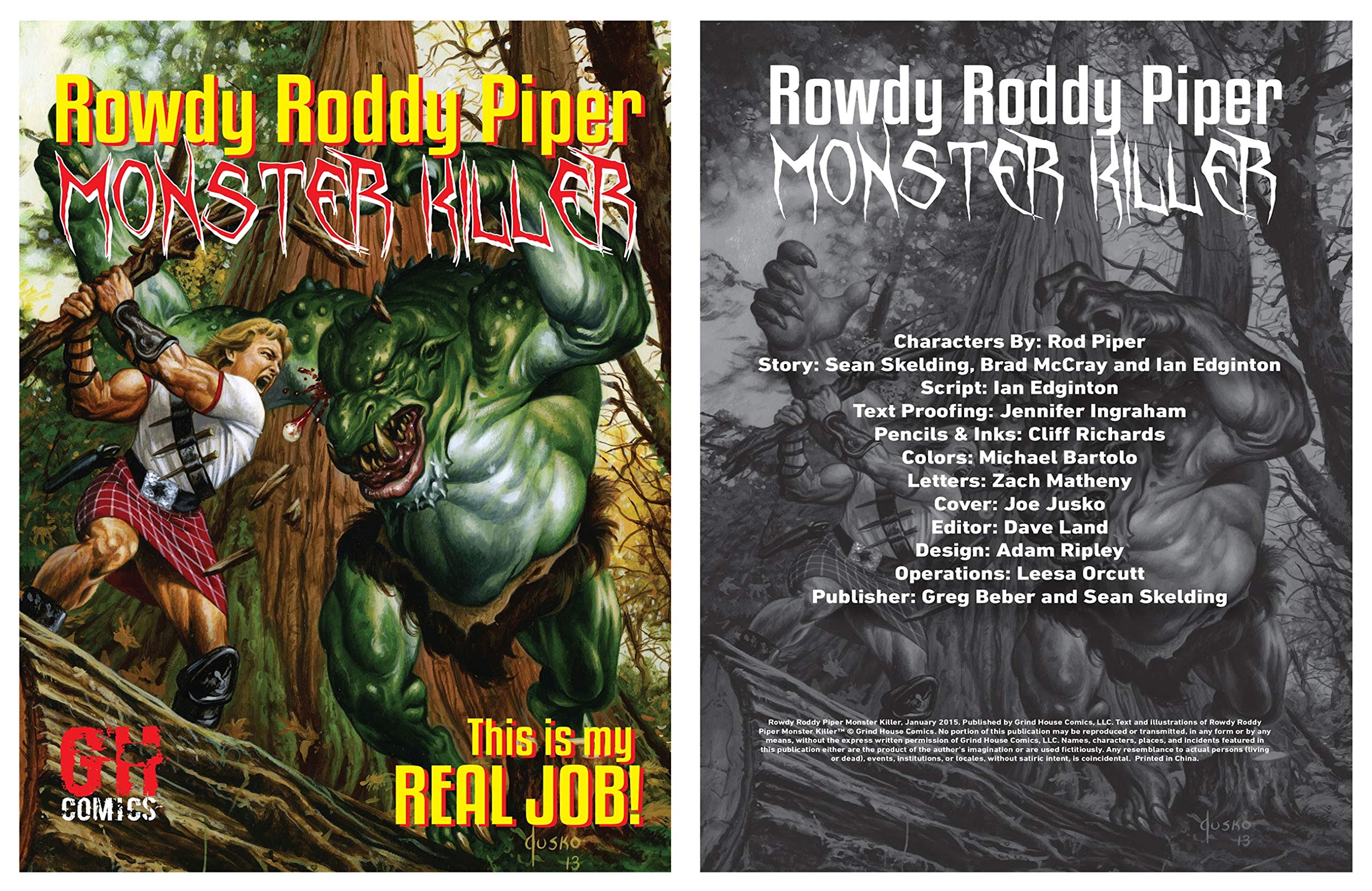 Rowdy Roddy Piper Monster Killer Comic Book by Trasua Phuclong | Goodreads