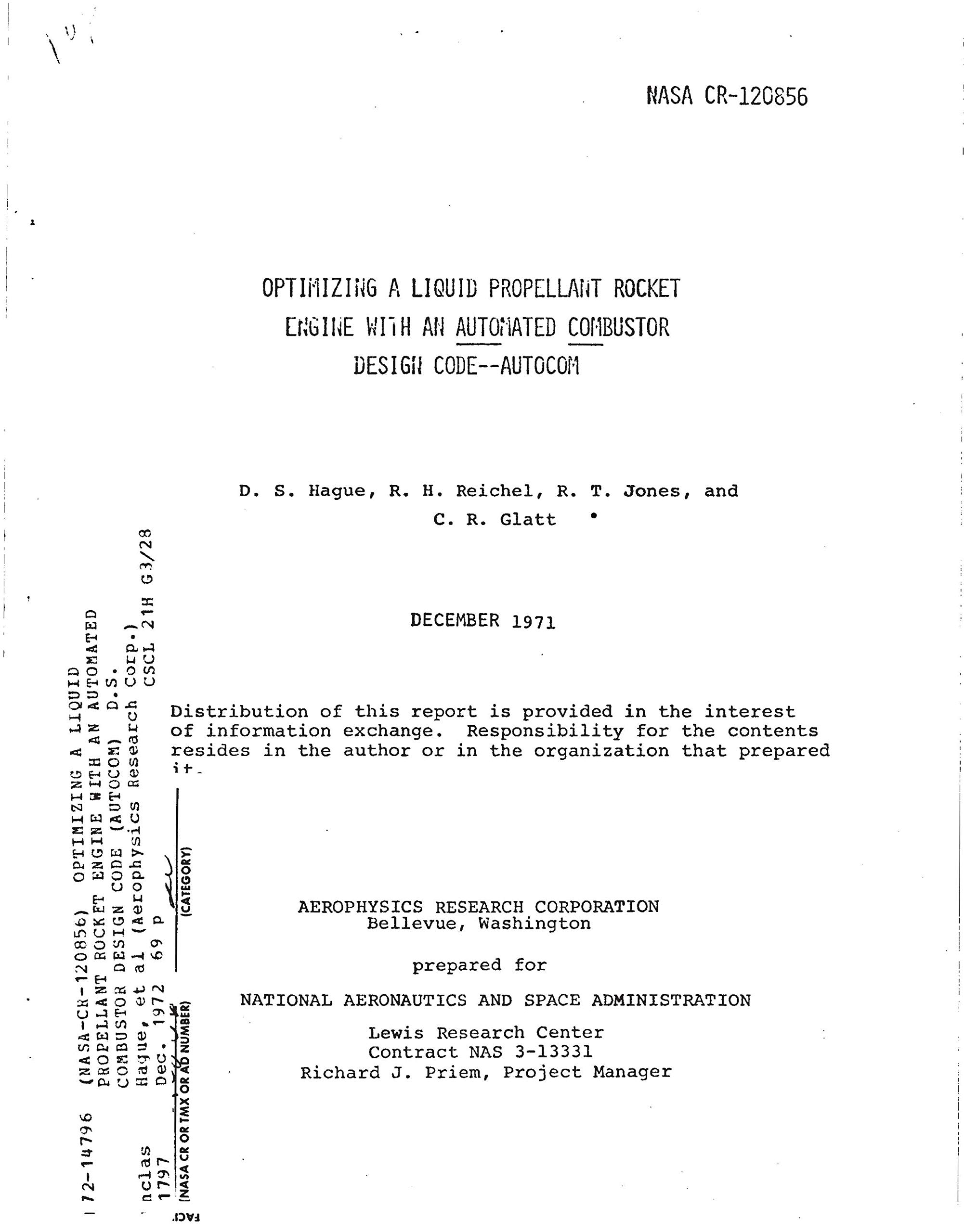 Optimizing a liquid propellant rocket engine with an automated ...