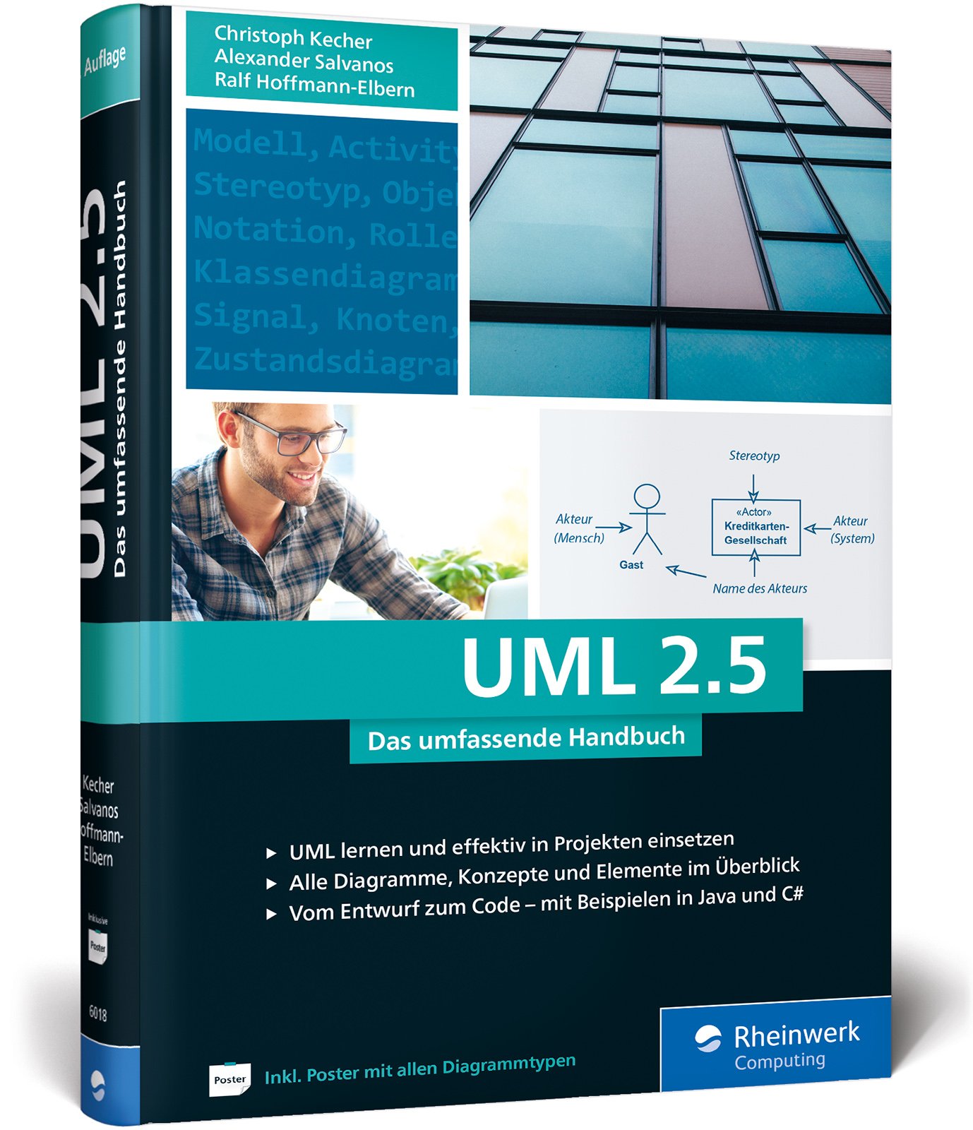 UML 2.5: Das umfassende Handbuch. Ausgabe 2018. Inkl. DIN A2-Poster mit ...