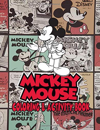 Mickey Mouse Coloring Book: Perfect Gift for Kids And Adults That Love ...