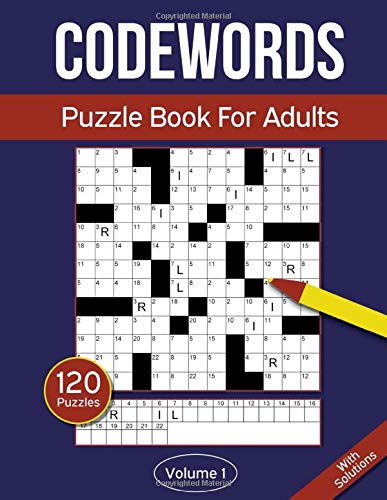 Codewords Puzzle Book For Adults: Code Breaker Puzzle Book With 120 ...