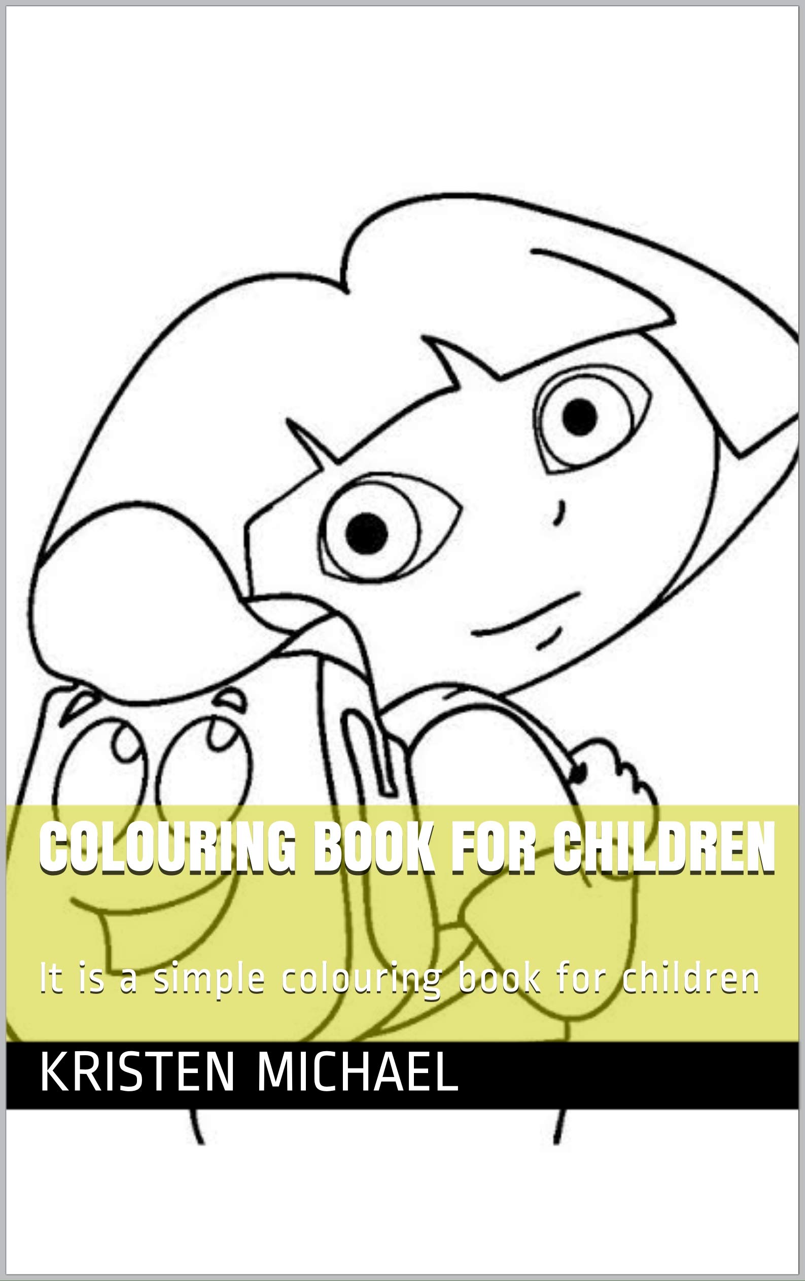 Colouring Book For Children It Is A Simple Colouring Book For Children