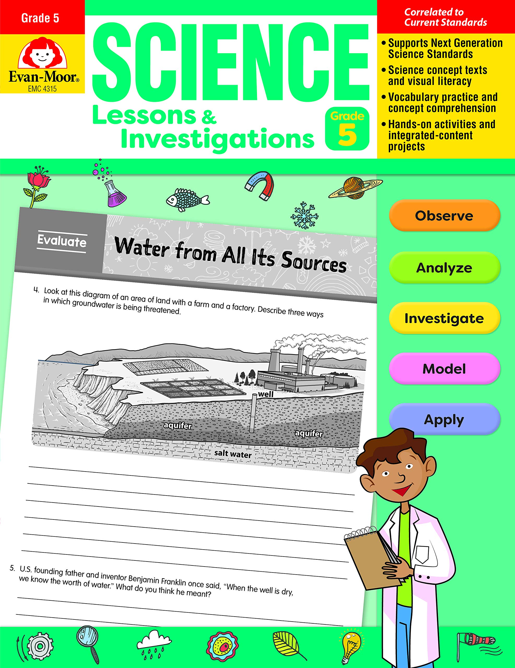 Science Lessons and Investigations, Grade 5 Teacher Resource by Evan-Moor Corporation | Goodreads