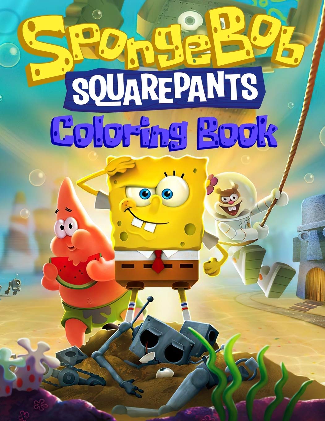 spongebob coloring book: 50 High quality illustrations set in one ...
