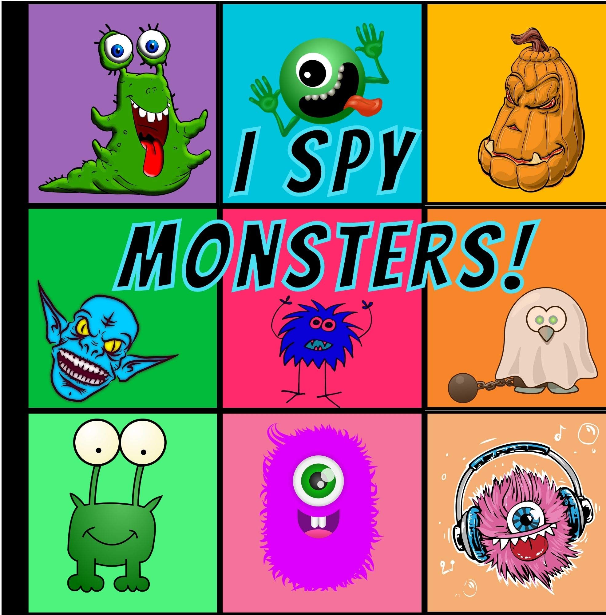 I Spy Monsters: Educational Guessing Game For Kids 3-6 Years Old Fun ...
