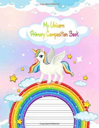 Unicorn Rainbows - Primary Story Journal: Dotted Midline and Picture ...