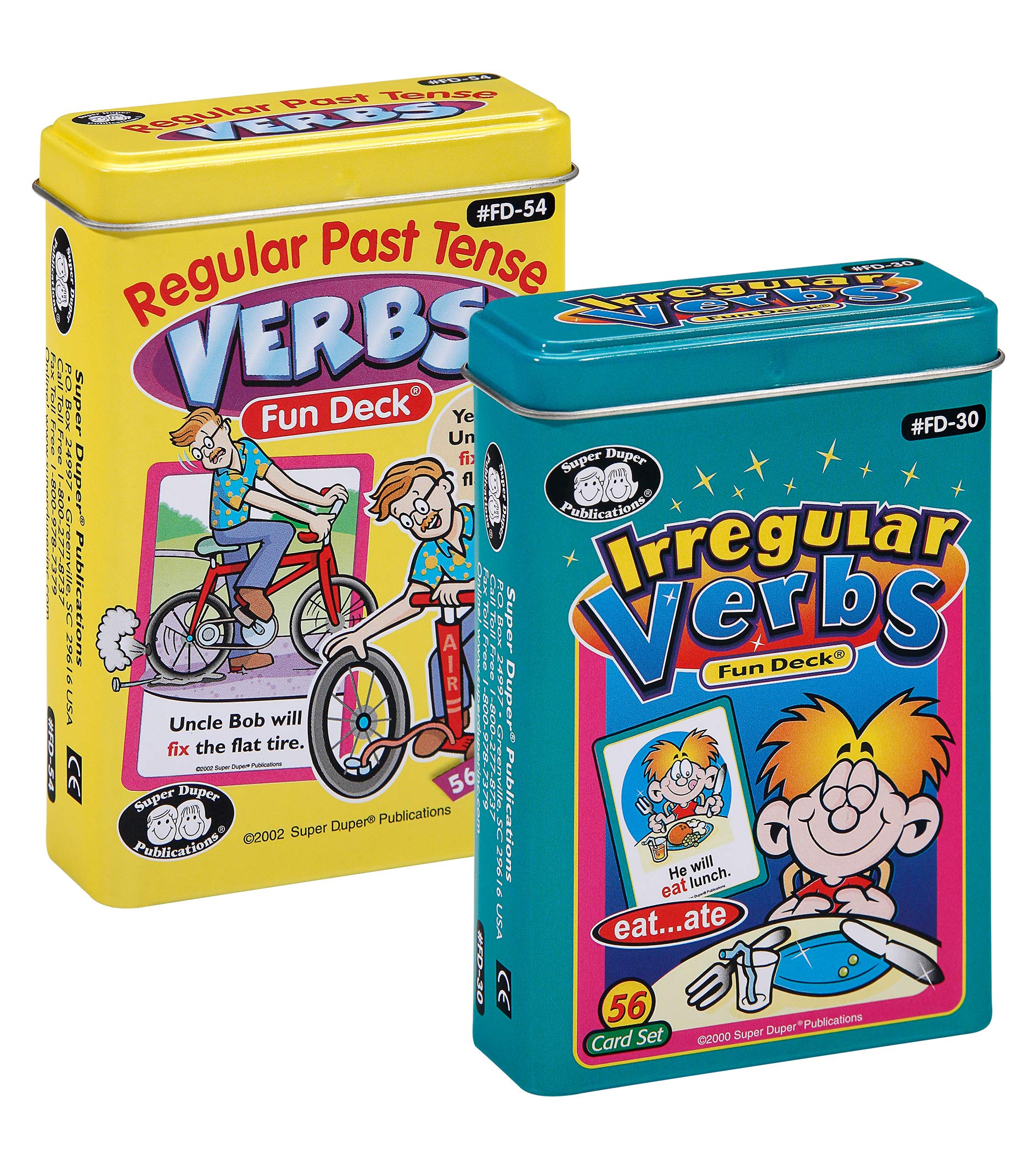 Super Duper Publications | Regular Past Tense Verbs and Irregular Verbs ...