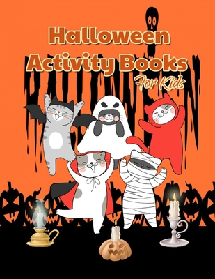 Halloween Activity Books For Kids: A Fun Scary Coloring Pages, Mazes ...