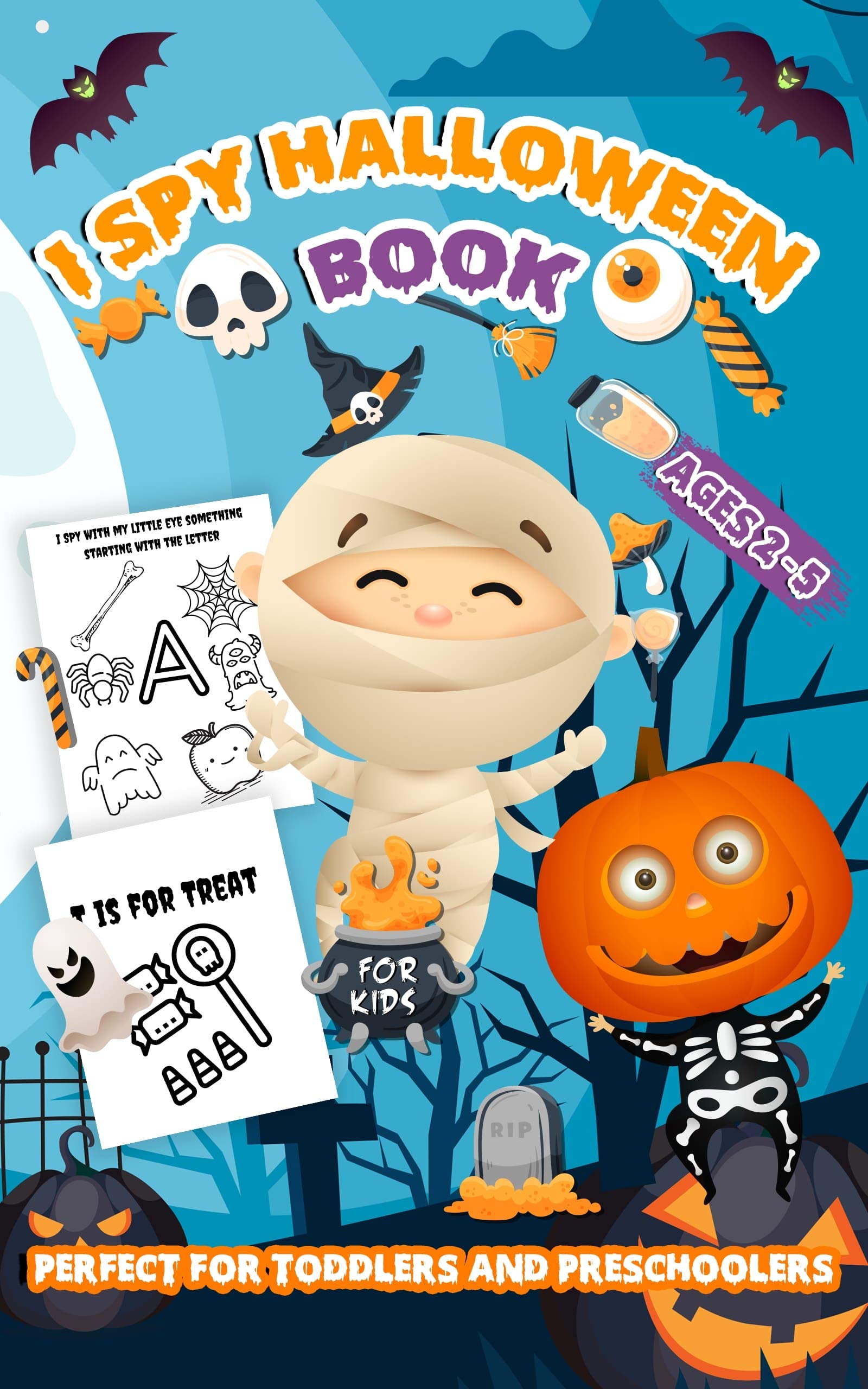 I Spy Halloween Book For Kids: A Cute and Fun Halloween Activity Game ...