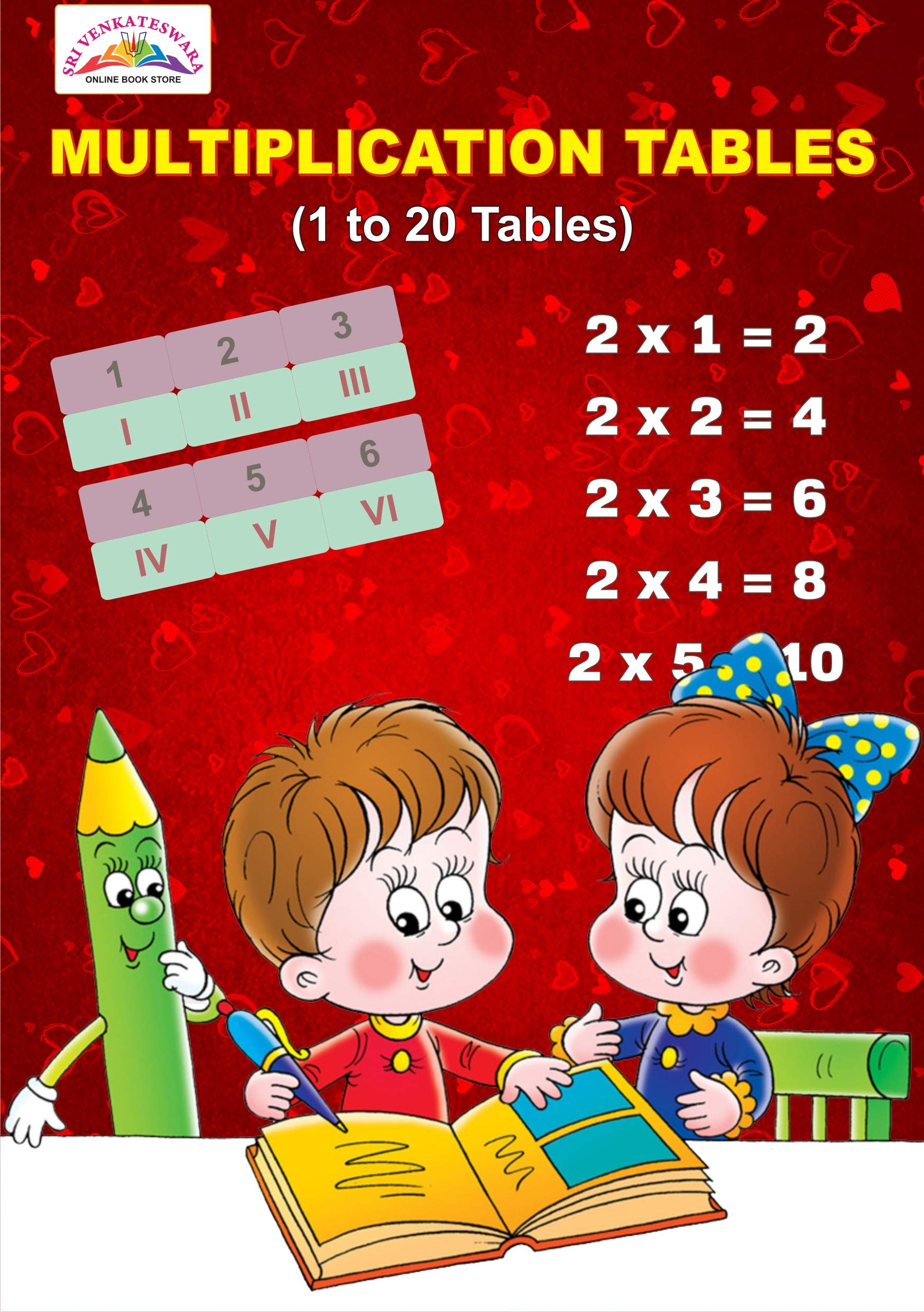 Tables (1 to 20 Tables): Multiplication tables chart by P. Venkateswara ...
