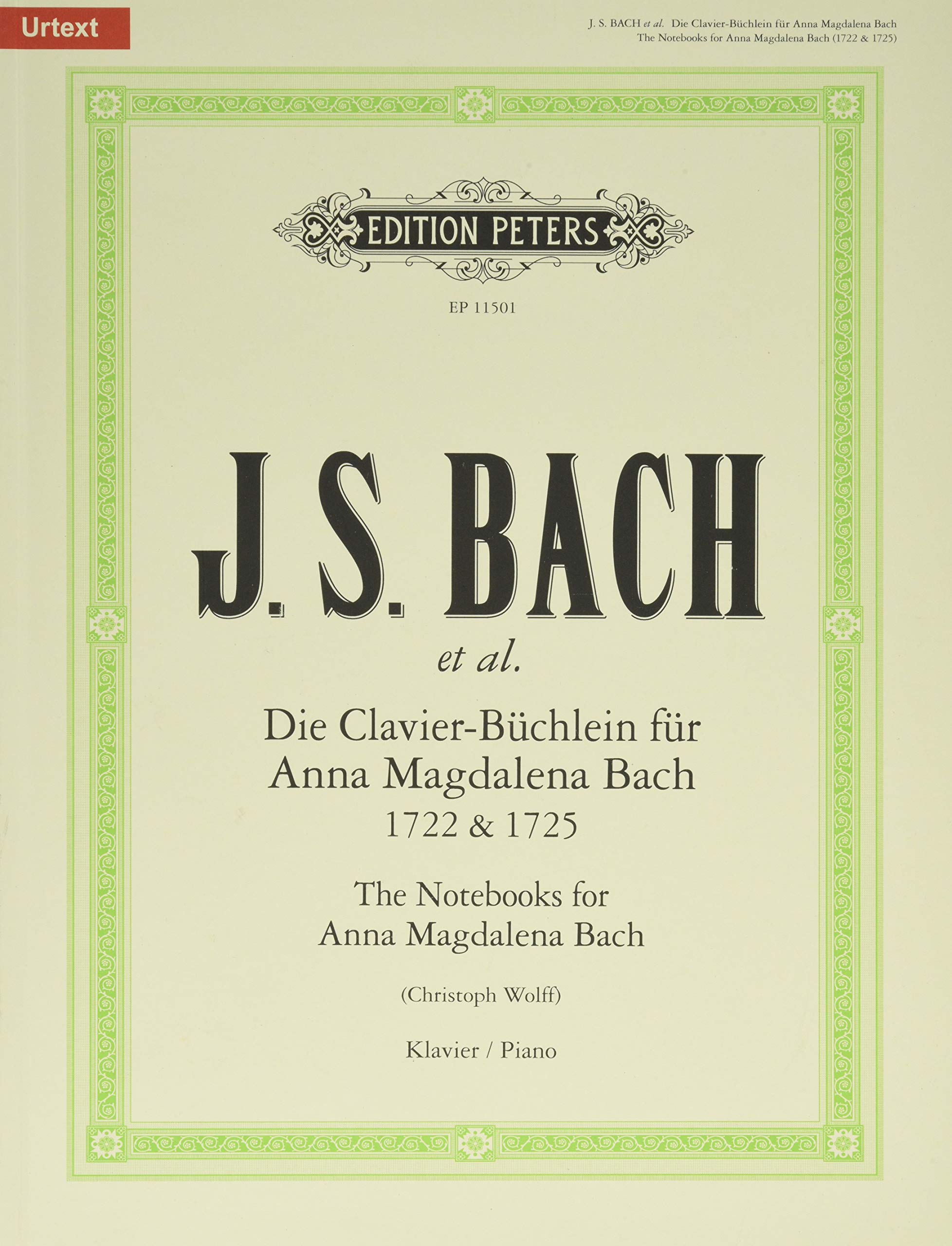 The Notebooks for Anna Magdalena Bach 1722 & 1725 for Piano (Selection ...