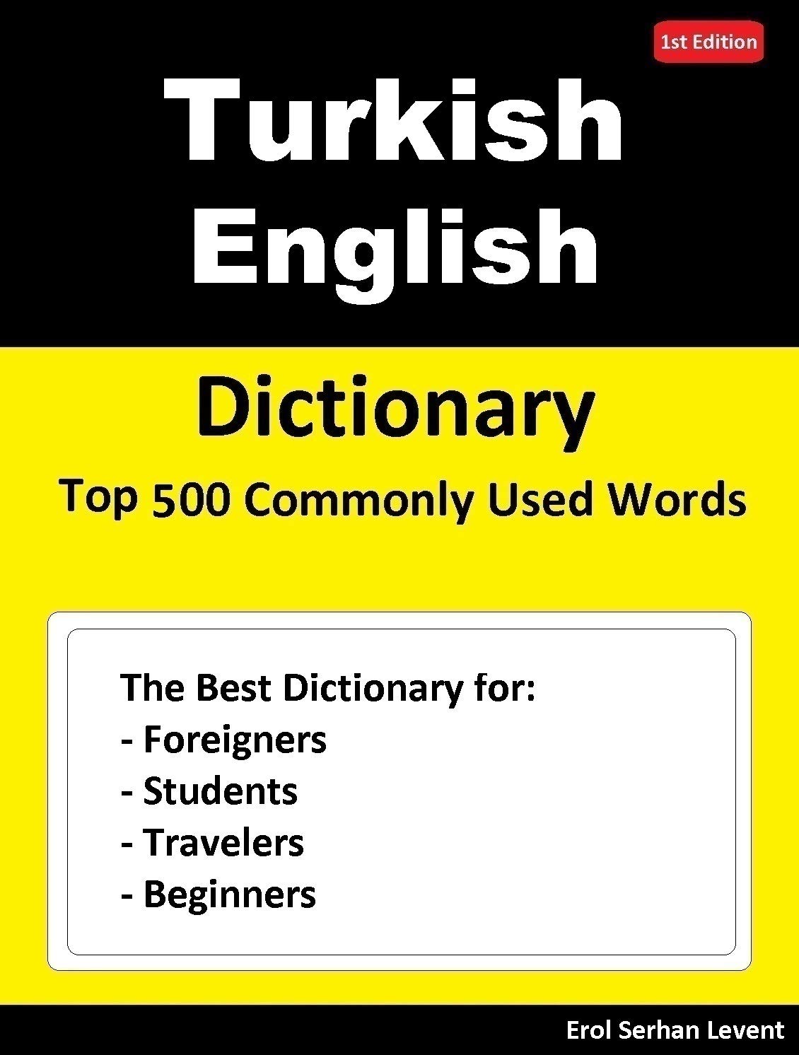 500 Top Commonly Used Words, Turkish English Dictionary: Dictionary for ...