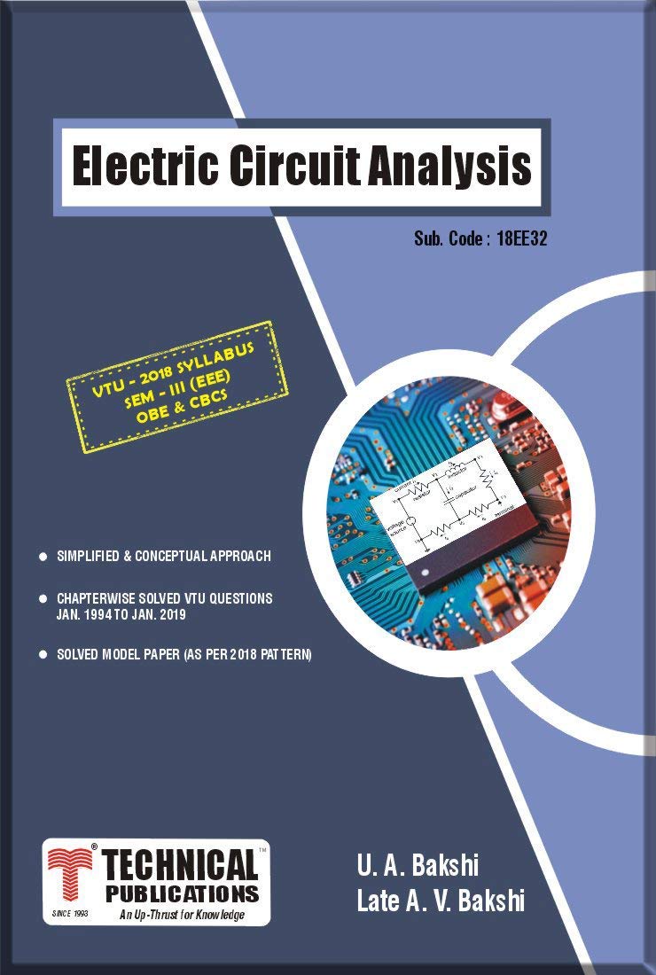 Electric Circuit Analysis for BE VTU Course 18 OBE & CBCS by U.A ...