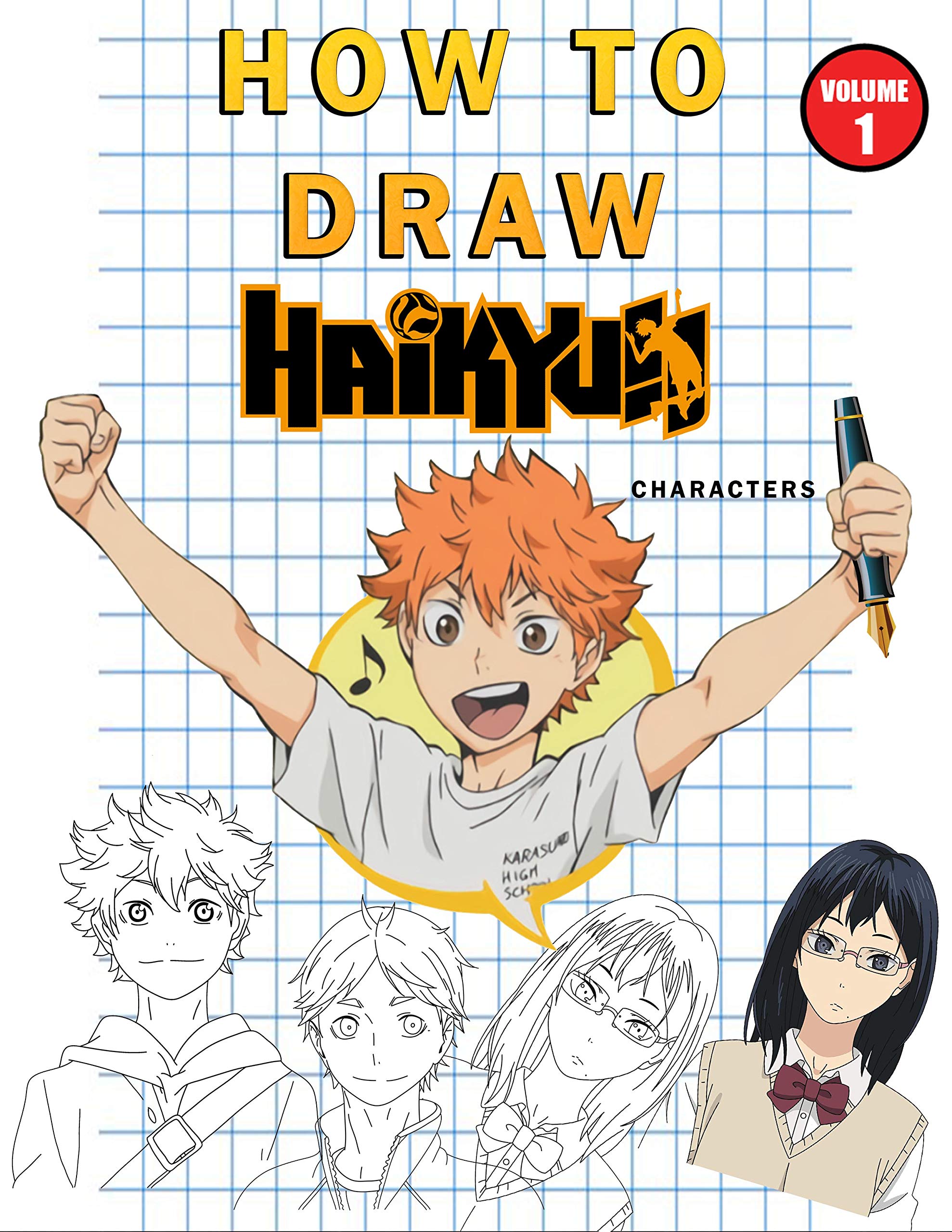 How to Draw haikyuu characters : Step by Step : Vol 1 by Manga Drawring ...