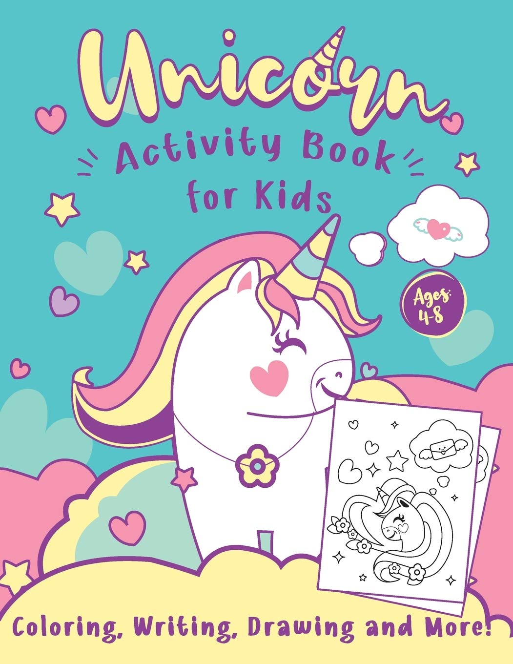 Unicorn Activity Book for Kids Ages 4-8: A Fun and Cute Children’s ...