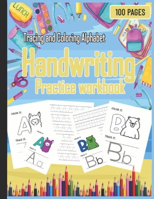 Alphabet Tracing and Coloring Handwriting Practice workbook: for kids ...
