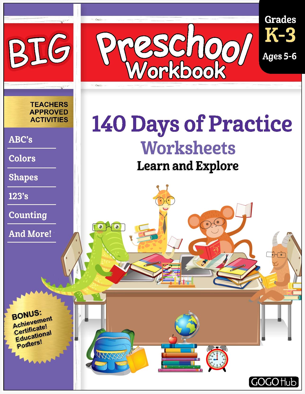 Big Preschool Workbook : Ages 3 - 5, 140+ Days of PreK Learning ...