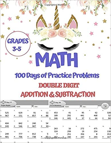 Math 100 Days of Practice Problems : Double Digit Addition and ...