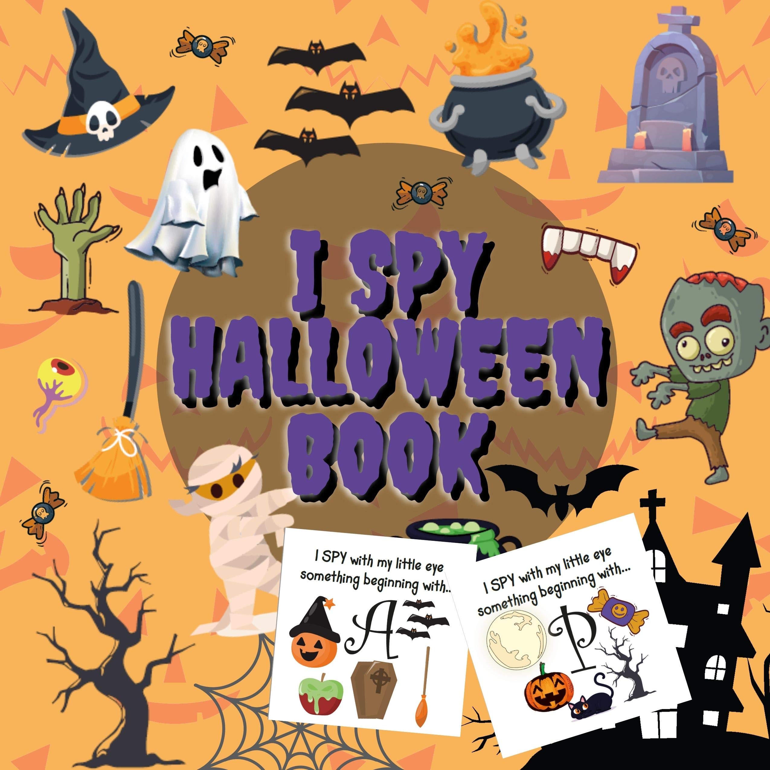 I Spy Halloween Book: Fun Activity Workbook for Kids and Toddlers ...