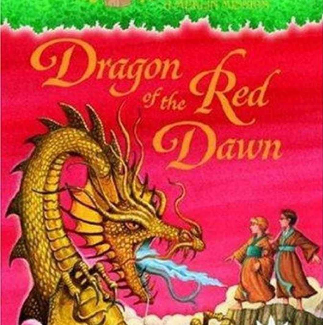 Illustrated Dragon of the Red Dawn: kids bookshelf by Mary Pope Osborne ...