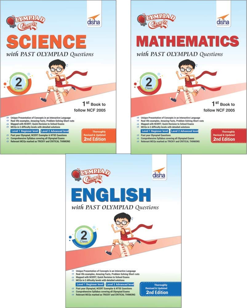 Olympiad Champs Science, Mathematics, English Class 2 with Past ...