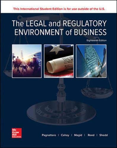 The Legal and Regulatory Environment of Business by Daniel R. Cahoy ...
