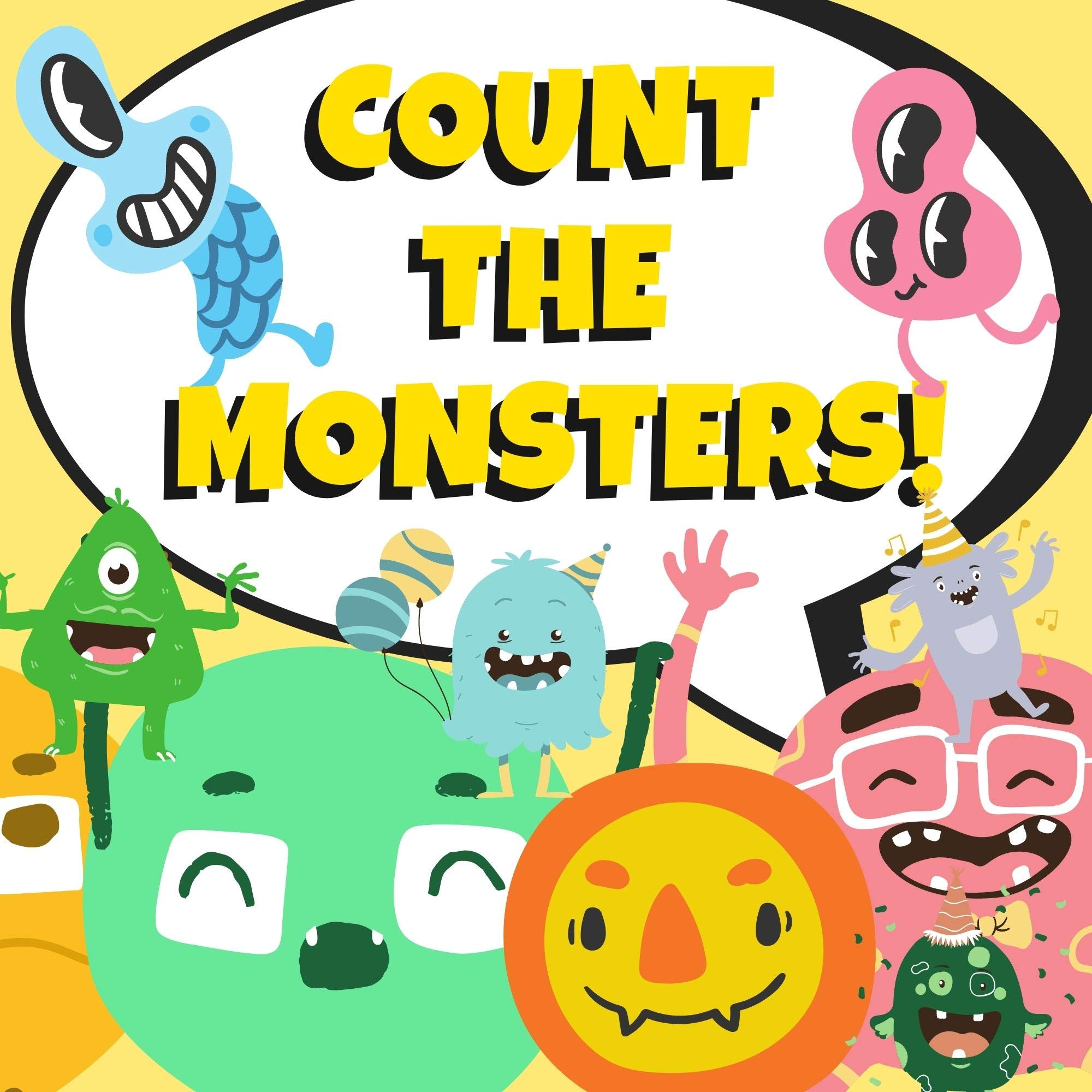 Count the Monsters!: A Cute, Teaching and Fun Picture Puzzle Book for 2 ...