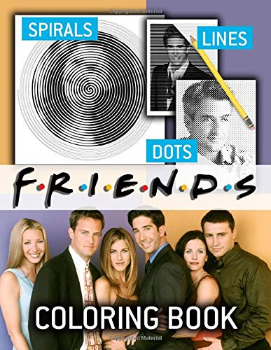 Friends Dots Lines Spirals Coloring Book: Lots Of Lively Designs Of ...