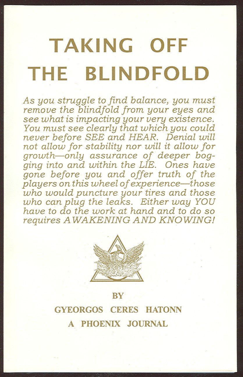 Taking off the Blindfold by Gyeorgos Ceres Hatonn | Goodreads