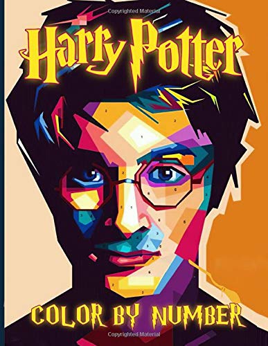Harry Potter Color By Number: Relieve Stress And Engage In Happiness By ...
