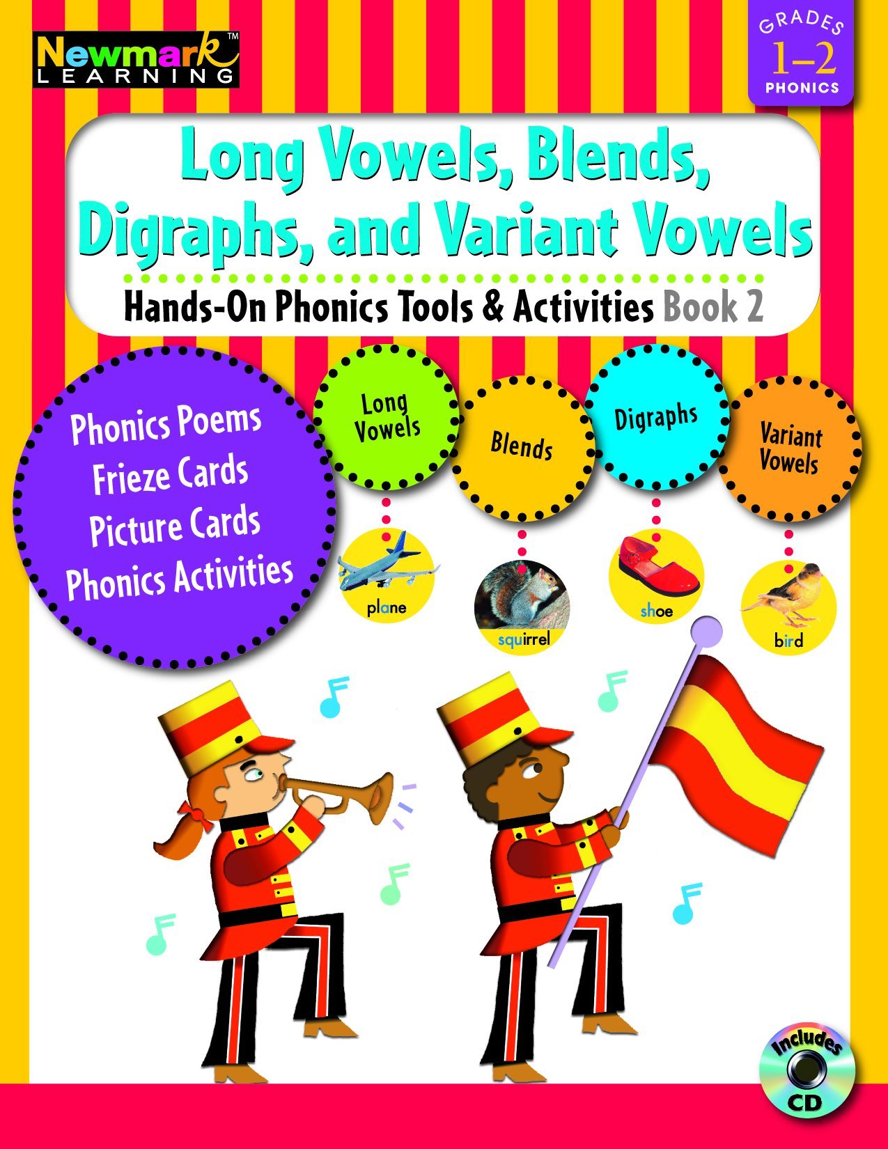 Hands-On Phonics Book 2: Long Vowels, Blends, Digraphs, Variant Vowels ...