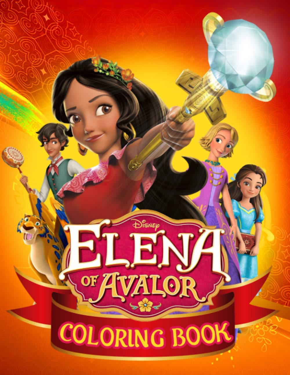 Elena Of Avalor Coloring Book: All Favorite Characters Designs Of Elena ...