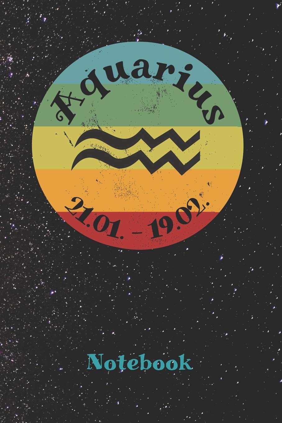 Vintage Zodiac Aquarius Notebook: Astrology Journal, Horoscope Notepad ...