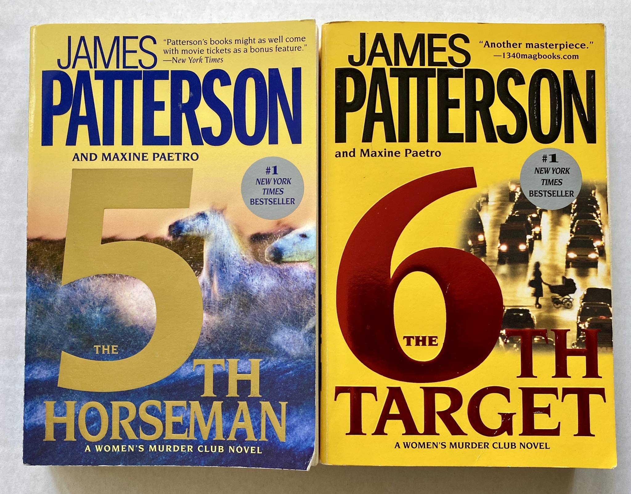 2 Books! 1) The 5th Horseman 2) The 6th Target by James Patterson ...