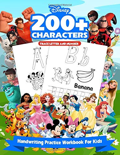 200+ Characters Handwriting Practice Workbook For Kids: A Fabulous ...