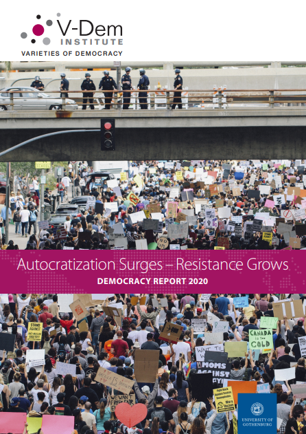 Democracy report 2020: Autocratization Surges–Resistance Grows by V-Dem ...