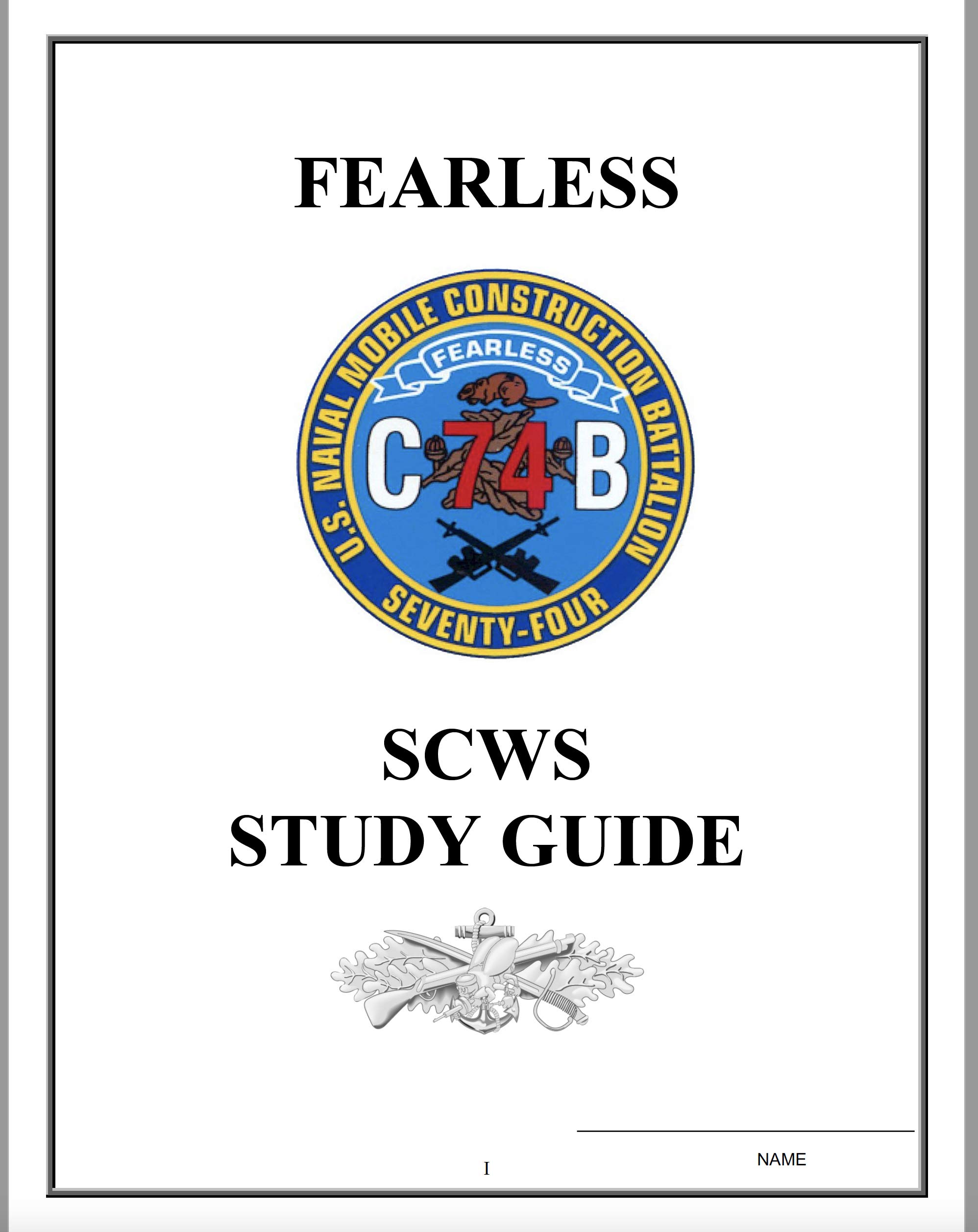 U.S. Navy Seabee Combat Warfare Specialist (SCWS) Qualification Study ...