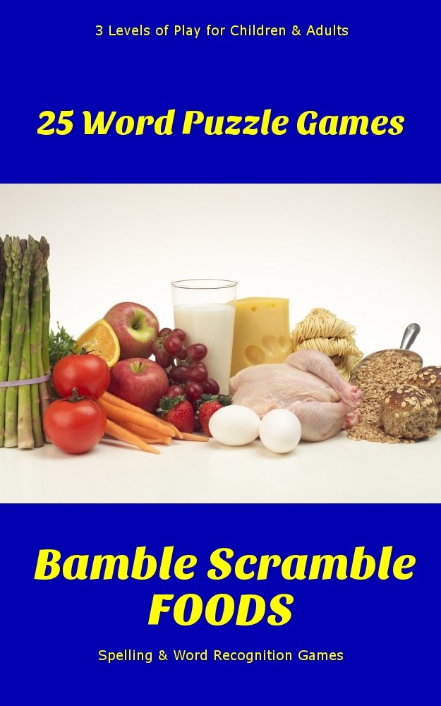 Bamble Scramble Word Games FOOD Theme Word Scramble Puzzle For Adults Bamble Scramble Word Games FOOD Theme Word Scramble Puzzle For Adults