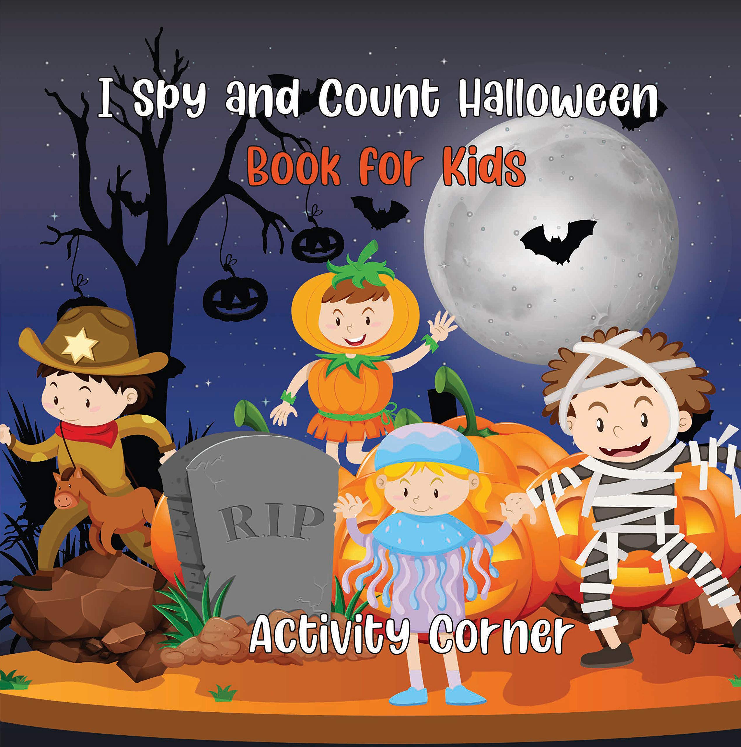 I Spy and Count Halloween Book for Kids: Interactive Guessing Game ...