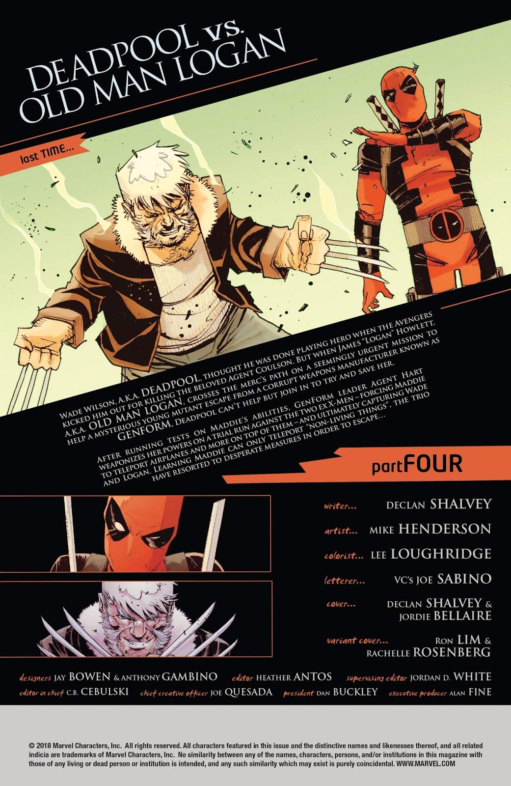 Deadpool Logan: Deadpool vs Old Man Logan 1 to 5 by Marvel Comics ...