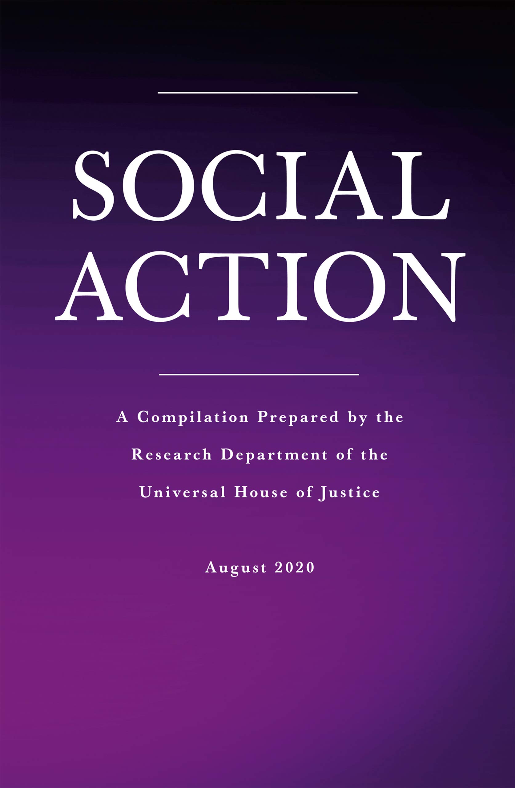 Social Action: A Compilation Prepared by the Research Department of the ...