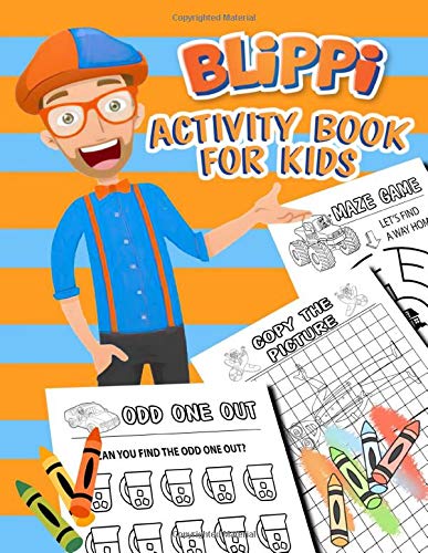 Blippi Activity Book For Kids: Motivate Your Kids By The Creative ...