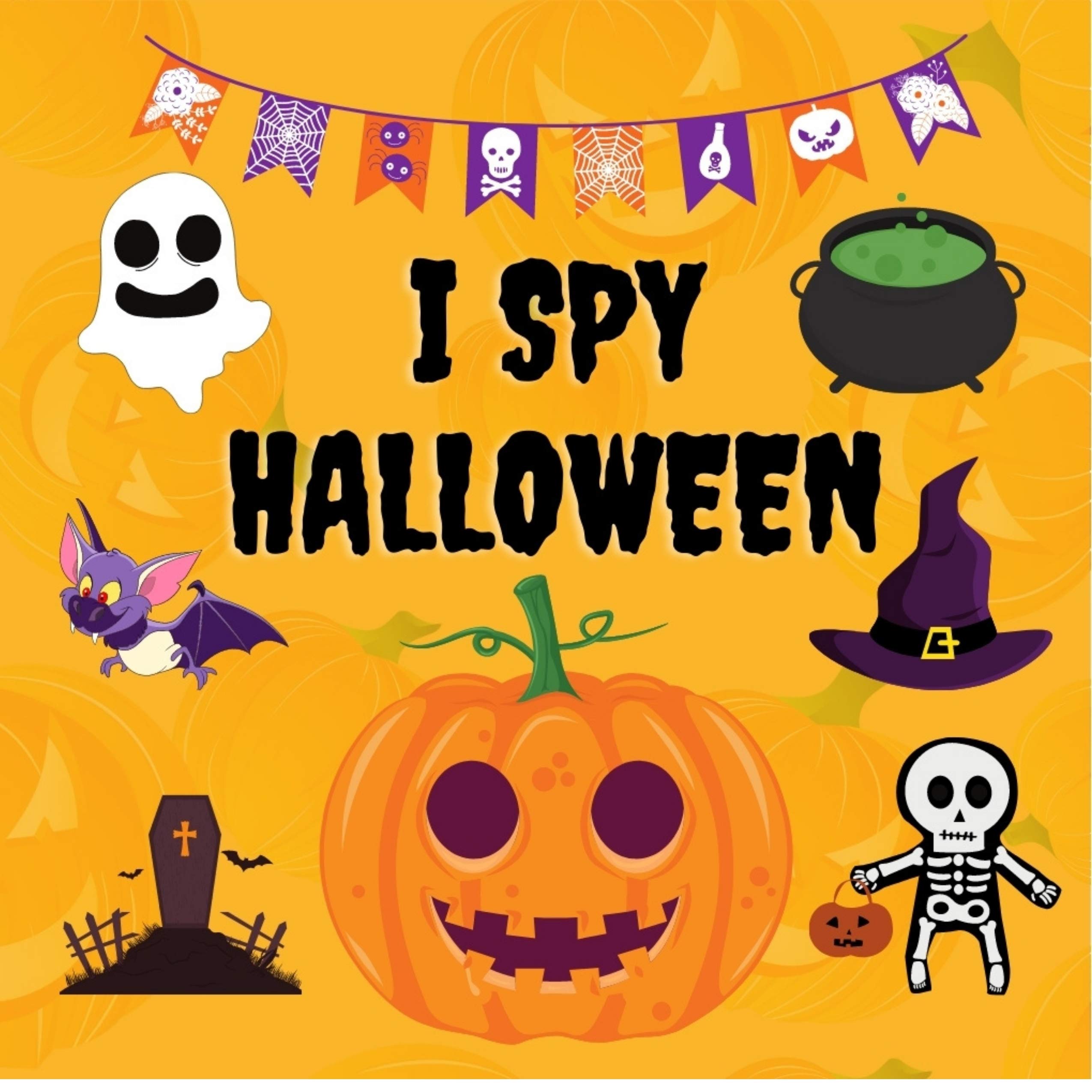 I Spy Halloween: A Fun Activity Spooky Book for Kids Ages 2-6. Scary ...
