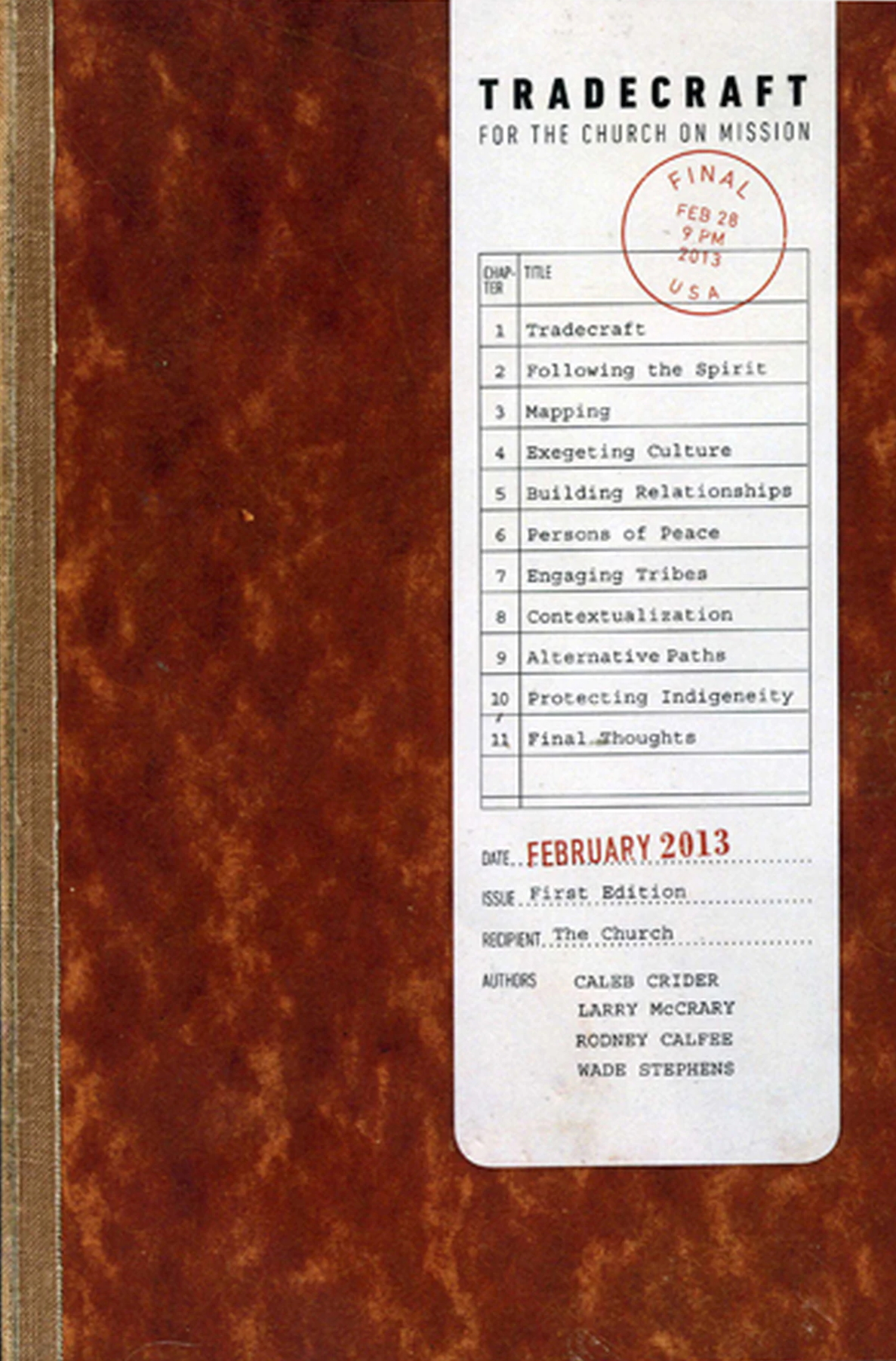 Tradecraft: For the Church on Mission by Caleb Crider | Goodreads