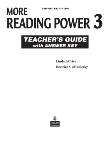 More Reading Power Tb With Answer Key by MIKULECKY JAFFRIES | Goodreads