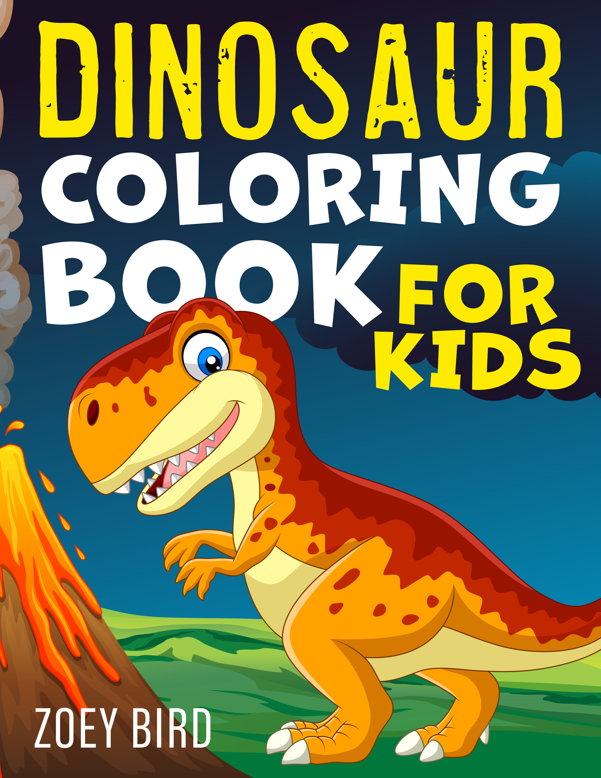 Dinosaur Coloring Book for Kids: Coloring Activity for Ages 4 – 8 by ...